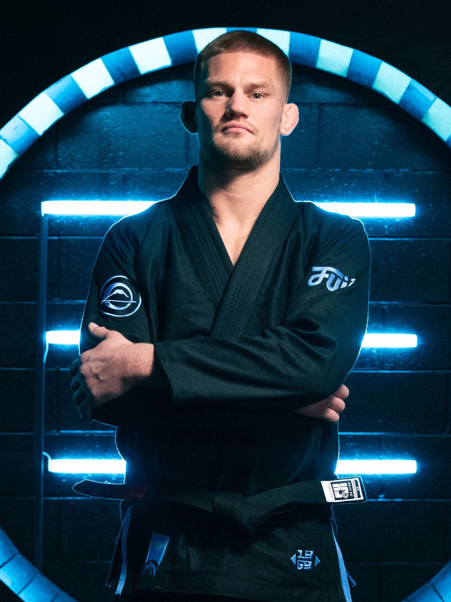 FUJI Flow-Tech BJJ Gi Black/Blue/Grey
