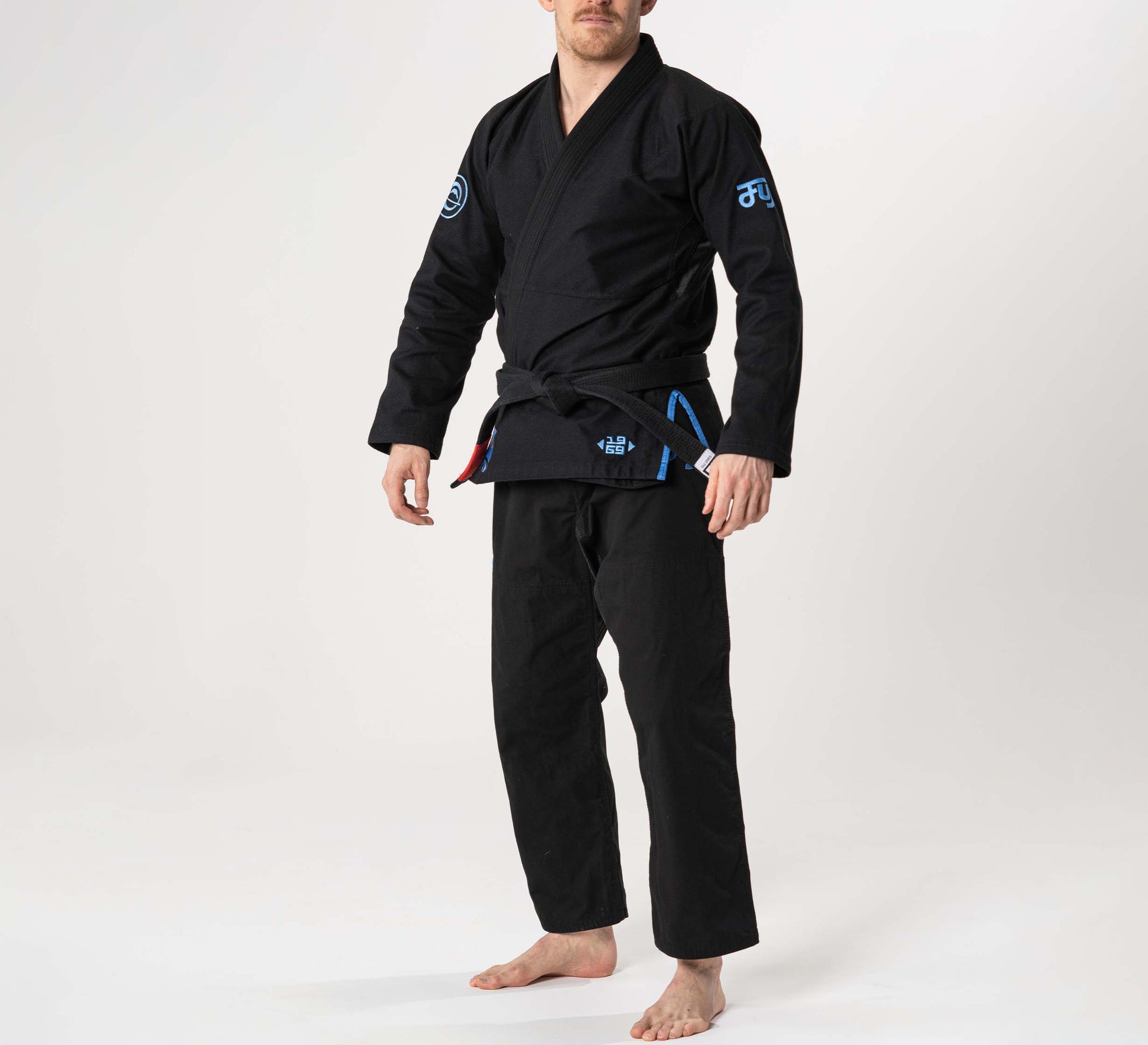 FUJI Flow-Tech BJJ Gi Black/Blue/Grey
