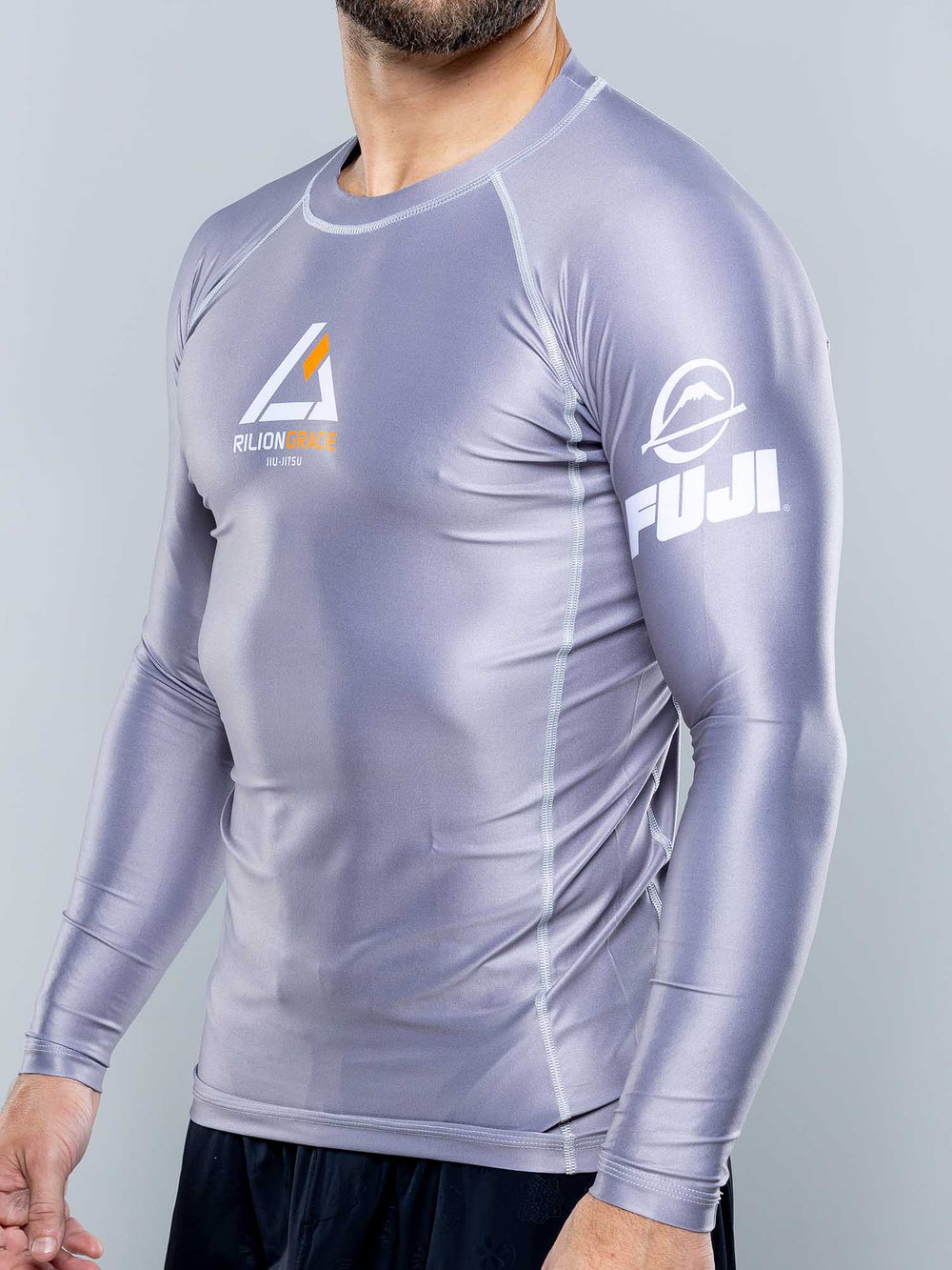 Rilion Gracie Long Sleeve Kids Rashguard Gray