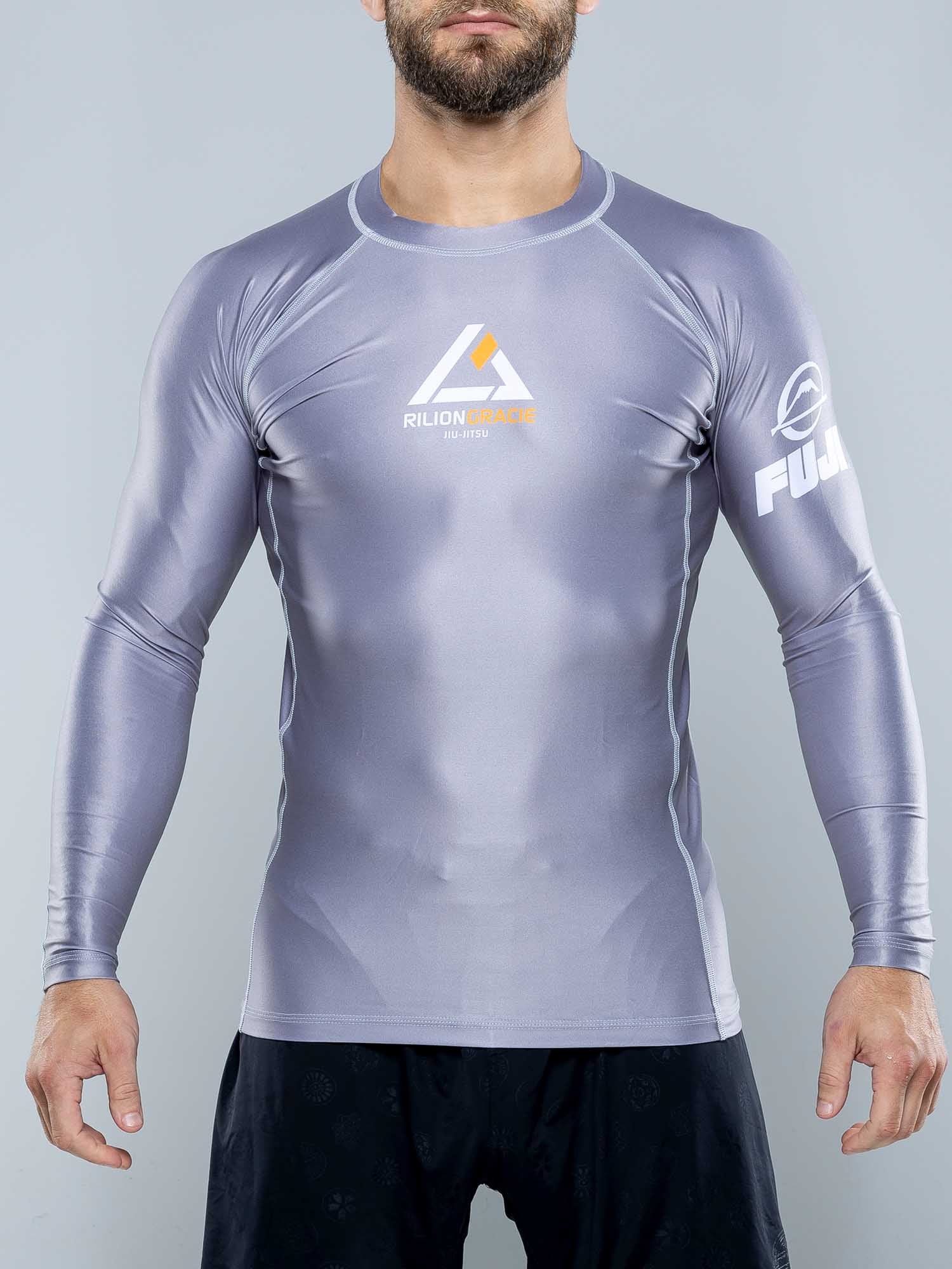 Rilion Gracie Long Sleeve Rashguard Gray