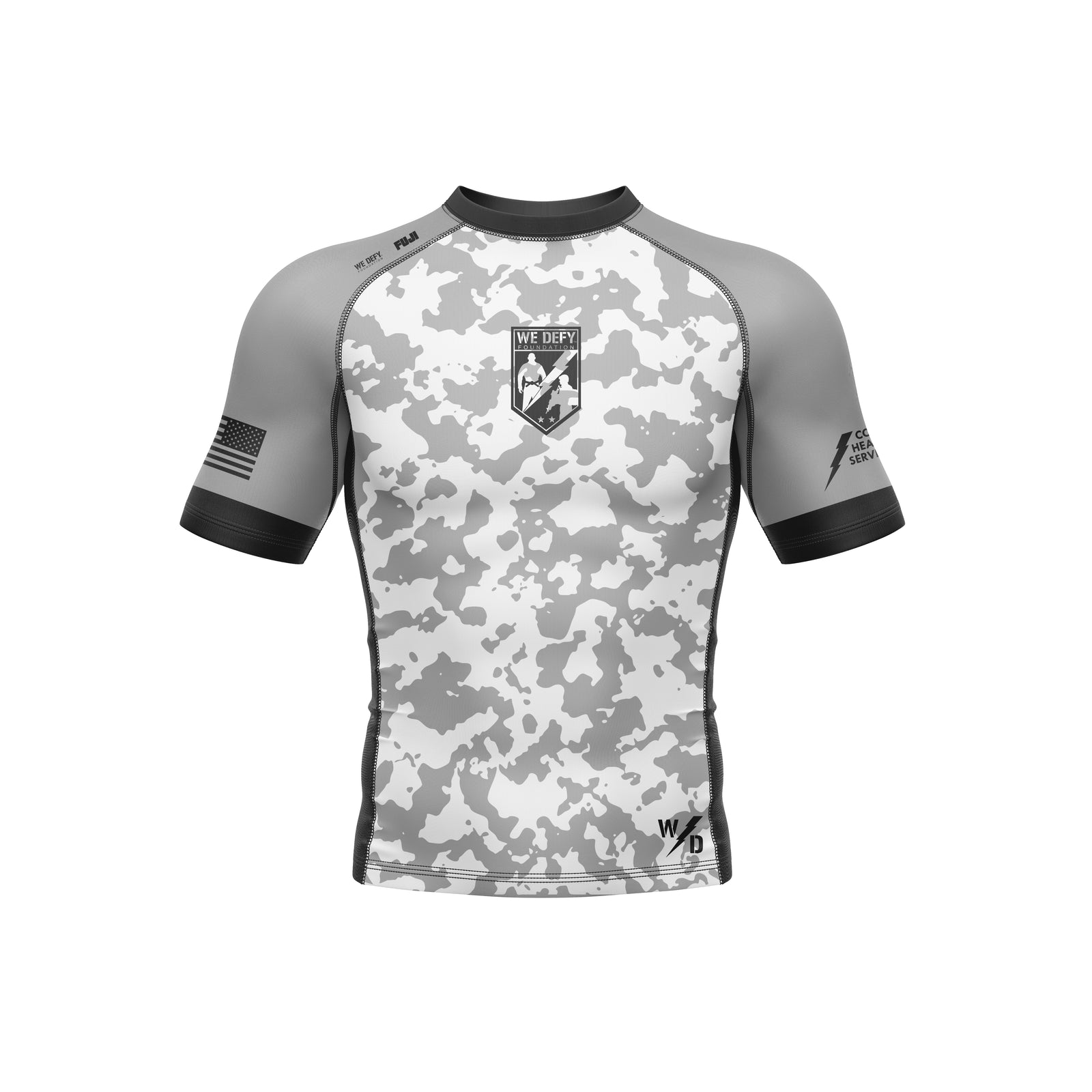 We Defy Short Sleeve Rashguard Camo